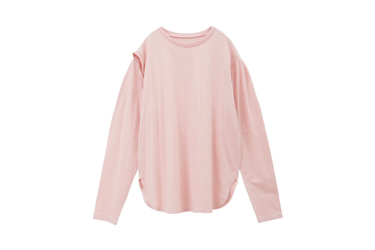 Clane 2 Way Asymmetry Tops Pink – OKURA